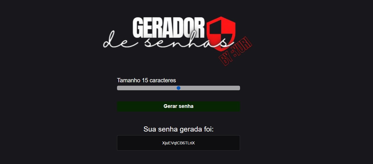 GitHub - YuriG95/gerador-de-senhas: Gerador de Senha Web