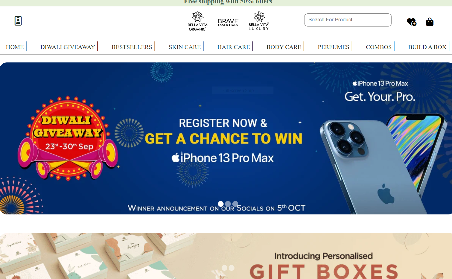 GitHub - Aniket-code-creater/Bella-Vita-Organic: It is an e-commerce website for Online ...