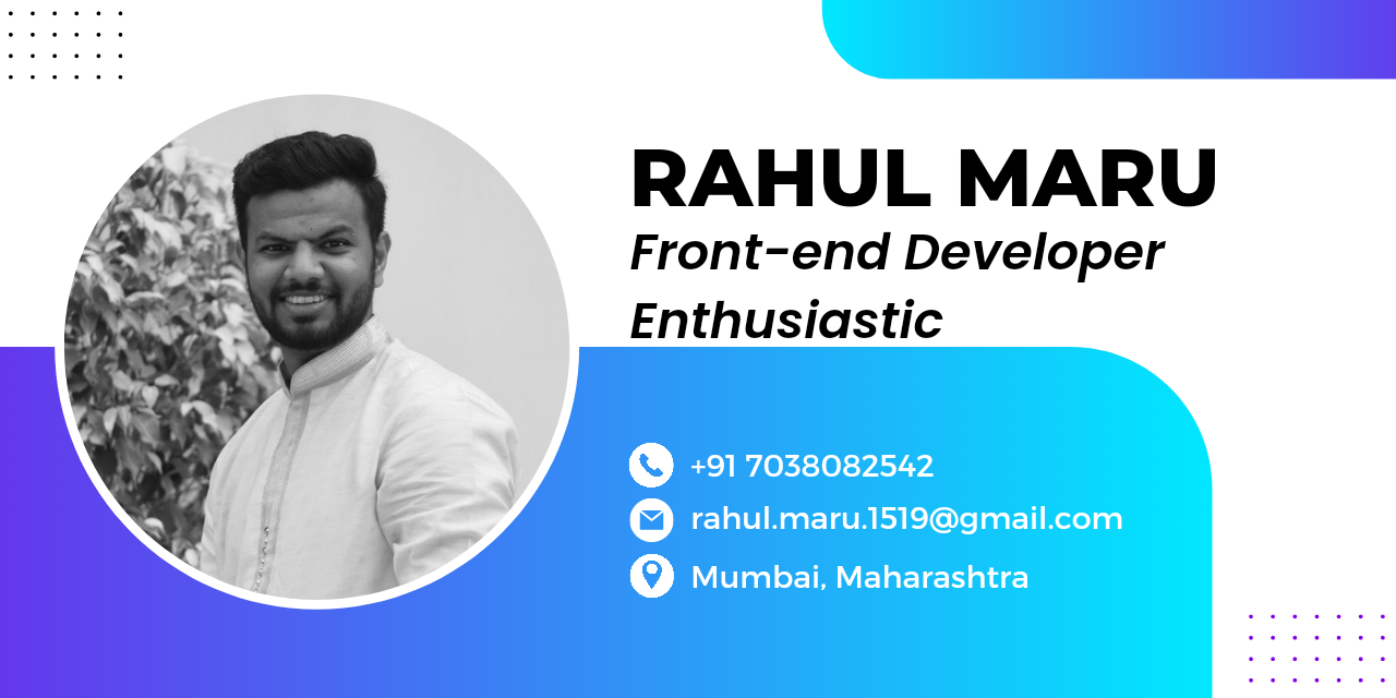 GitHub - Rahulmaru1519/Portfolio: This is my personal portfolio website