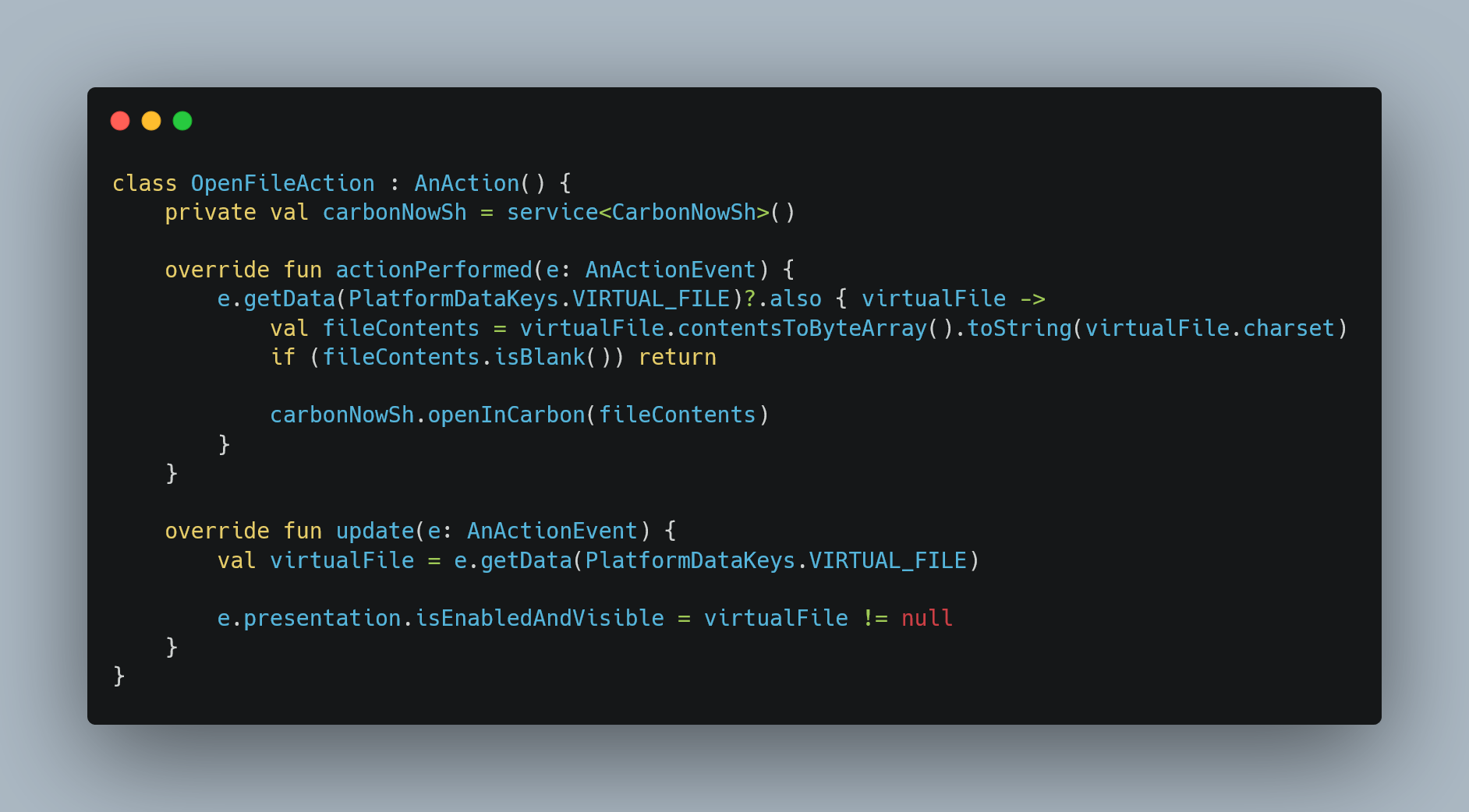 GitHub - r4g3baby/idea-carbon-now-sh: A IntelliJ Platform Plugin for ...