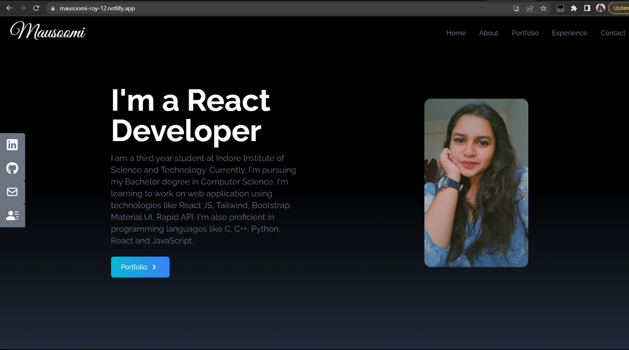 GitHub - Mausoomi12/portfolio-website