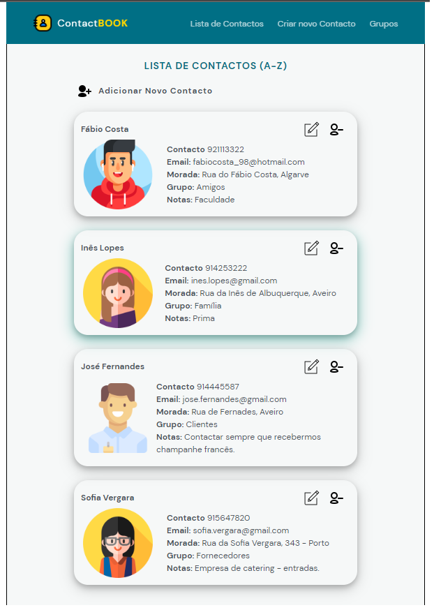 GitHub - ma-oliveiramarques/contact-book: Personal project developed ...