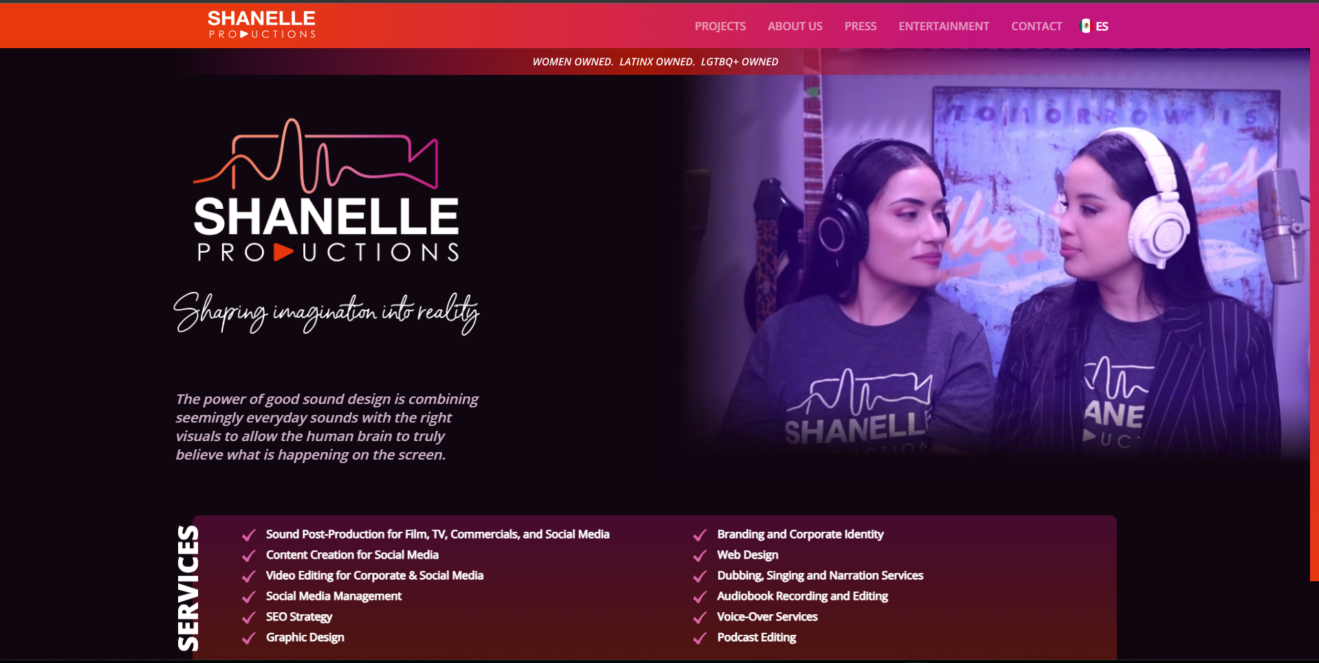 GitHub - pmsg21/Website_Shanelle_Productions: Website made with React 18 and TypeScript 4 ...