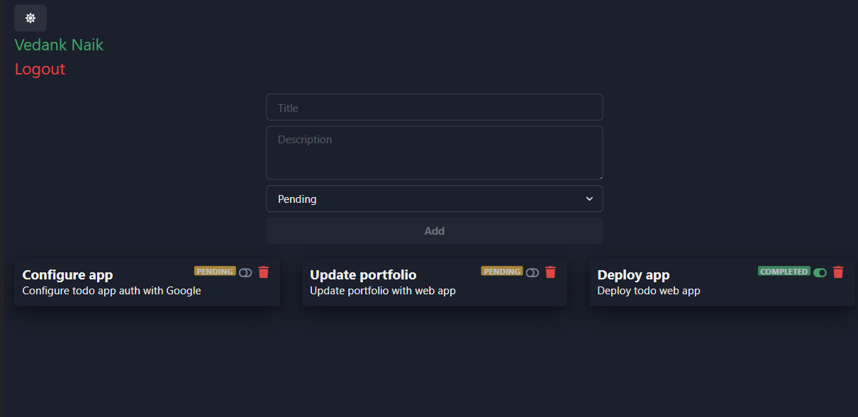 GitHub - VedankNaik/next-todo: To-Do web app