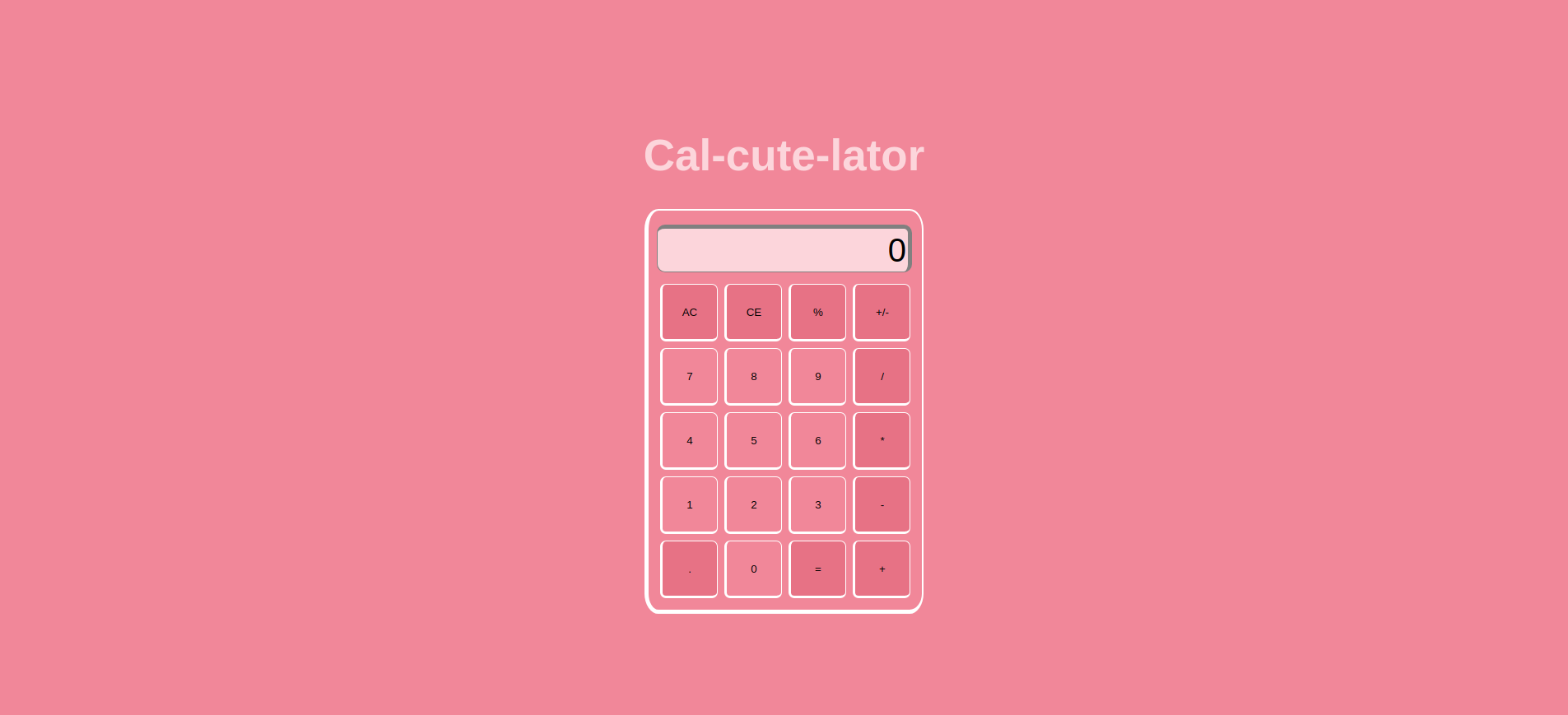 GitHub - MurgrayDJ/calculator: Just a simple (cute) calculator