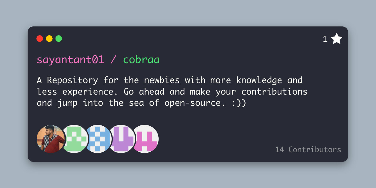 GitHub - sayantant01/cobraa: A Repository for the newbies with more knowledge and less ...