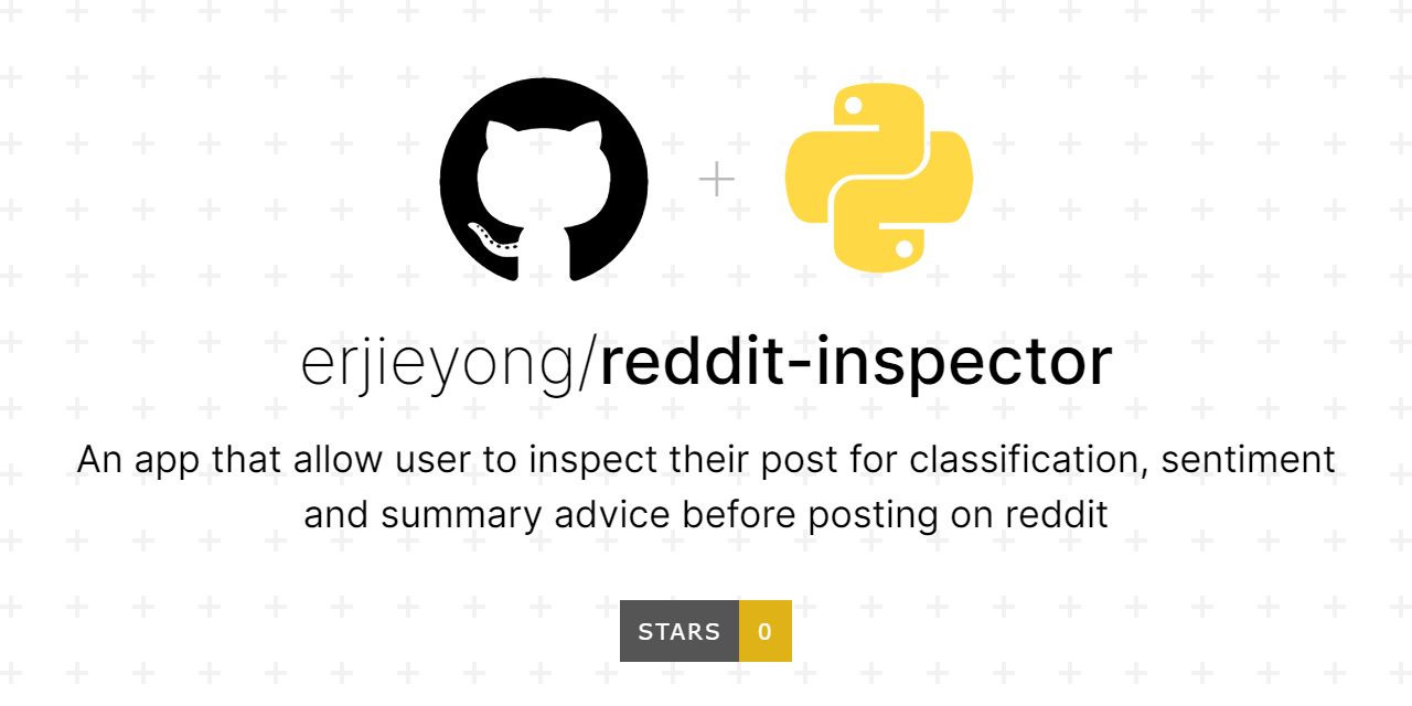 GitHub - erjieyong/reddit-inspector: An app that allow user to inspect their post for ...