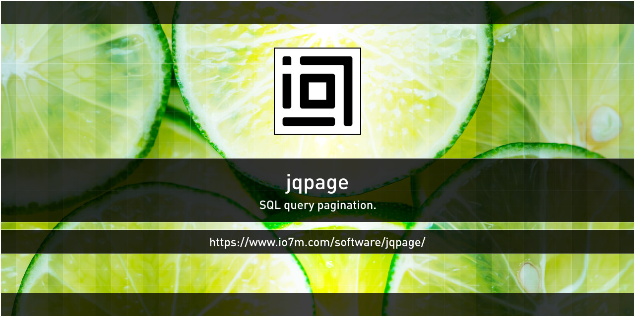 Github Io7m Comjqpage Sql Query Pagination