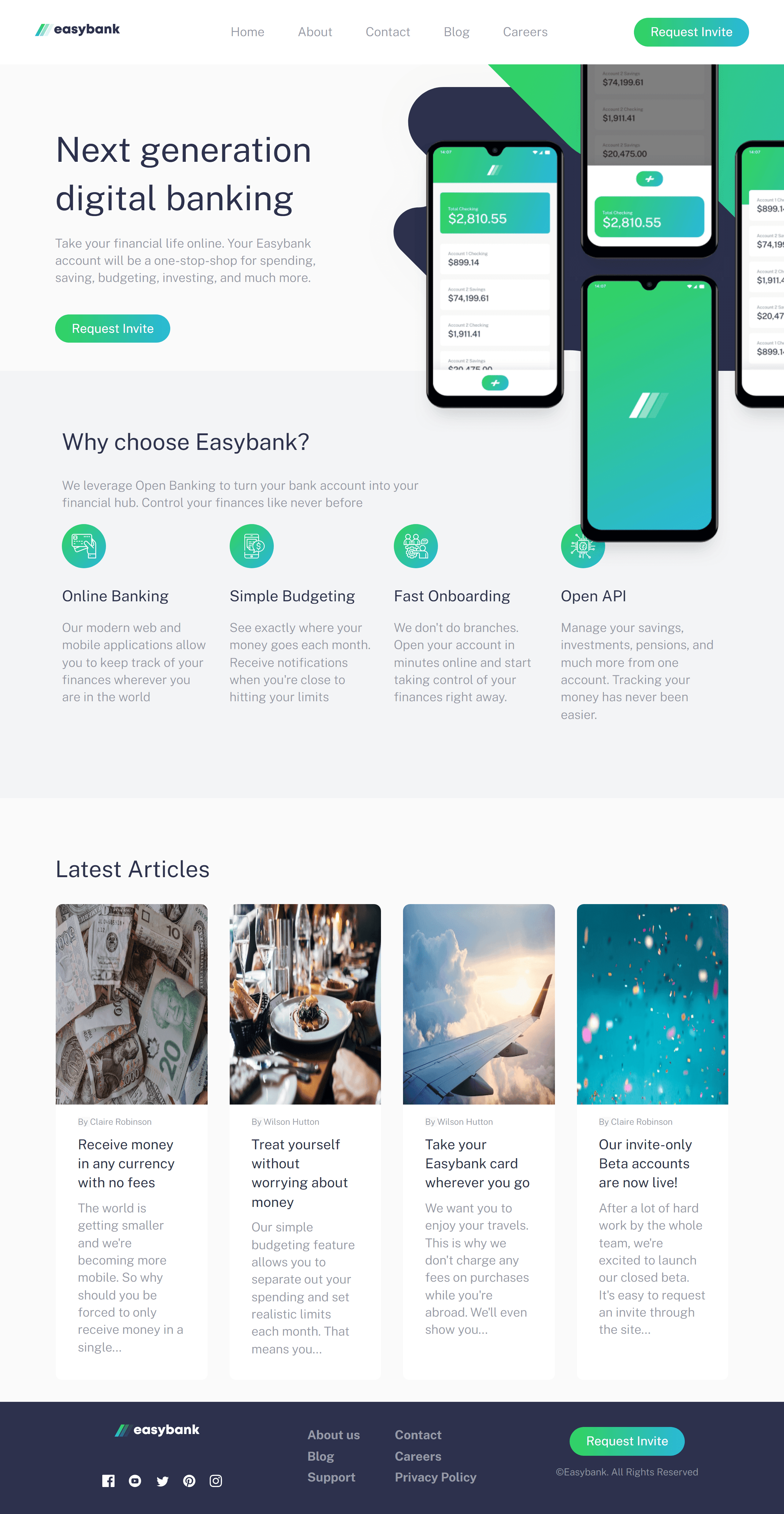 GitHub - Arturo9314/07-FM-Easybank-Page: I did it using Sass and tried ...