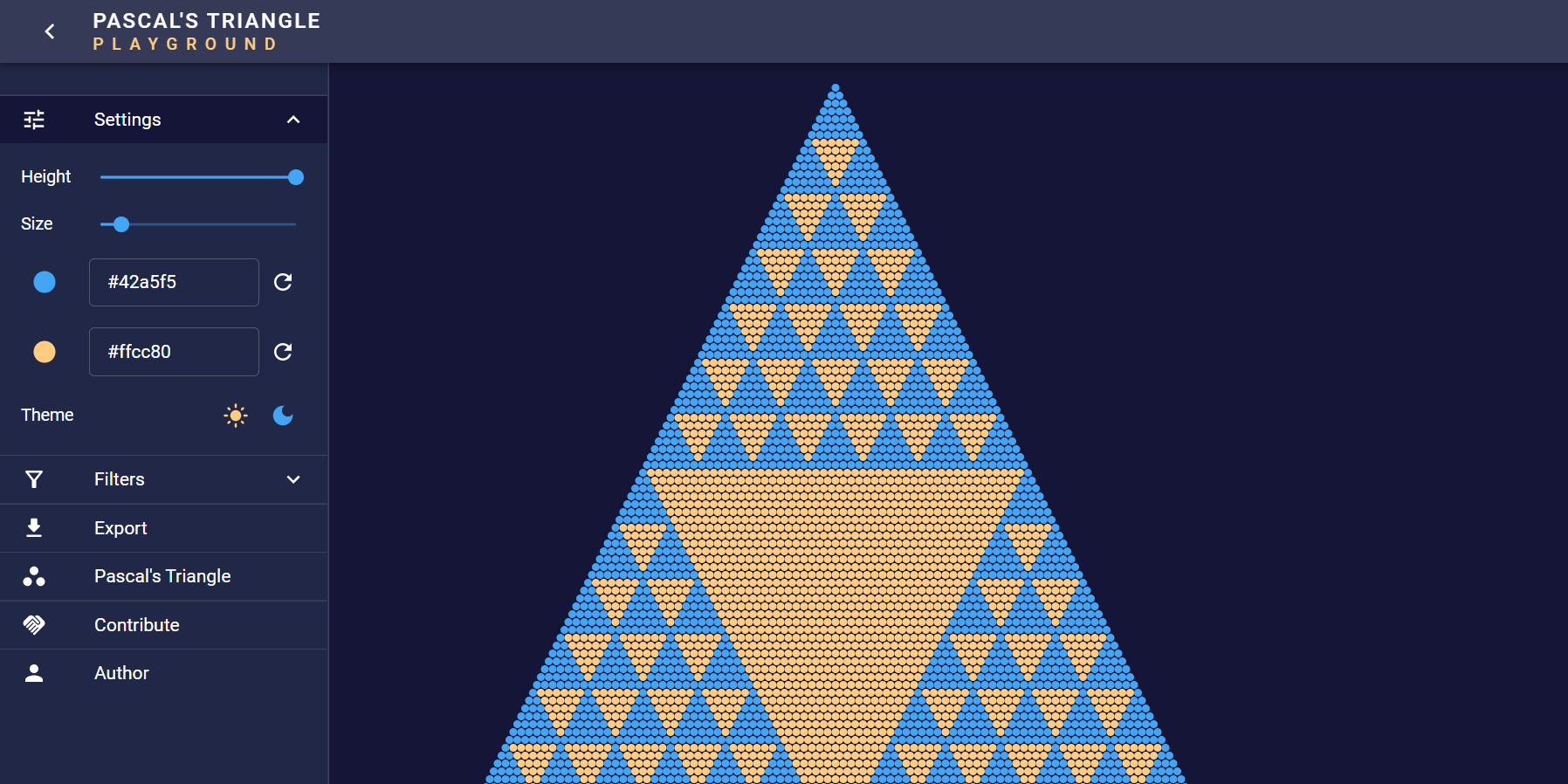 Github Sman2901pascals Triangle Playground A Web App To Observe