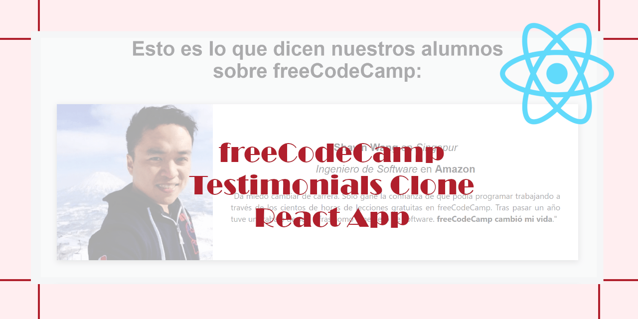Github Davorpa Freecodecamp Testimonials Clone React App