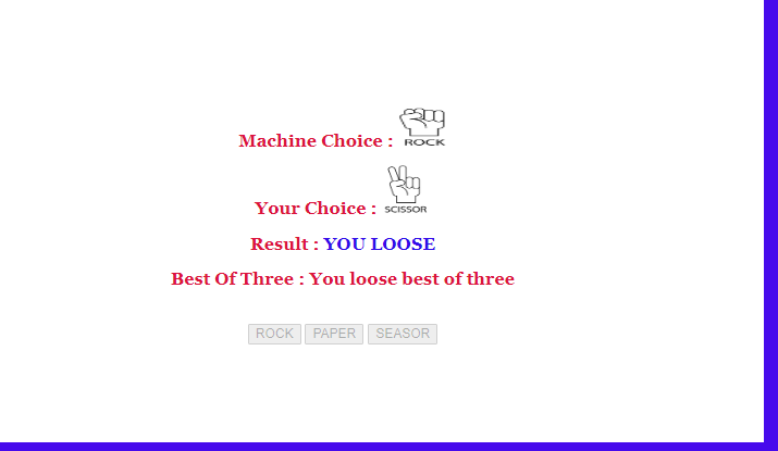 GitHub - cio1312/rock-paper-scissor: rock paper seasor using java script