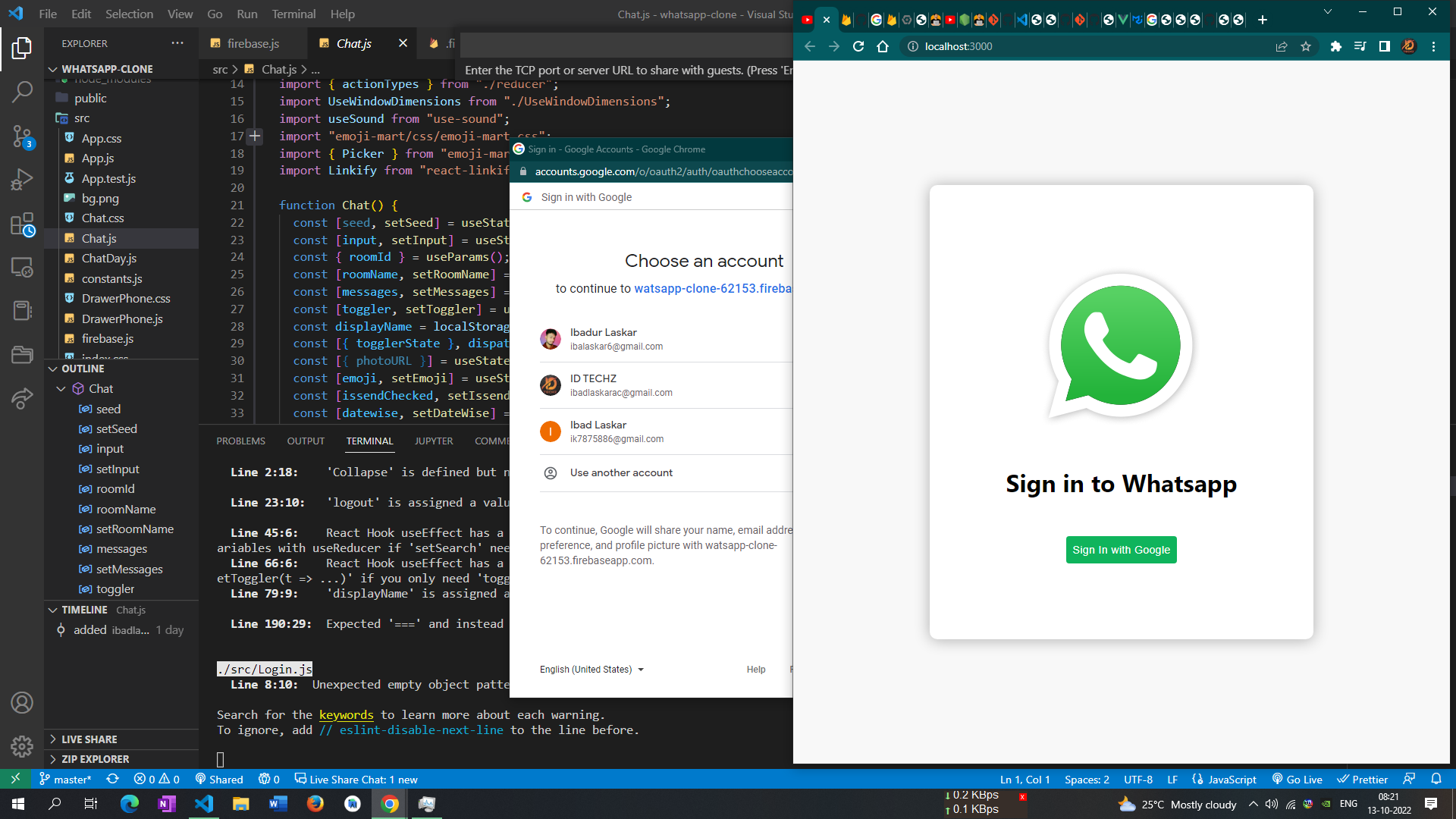 GitHub - ibadlaskar/whatsapp-clone-master