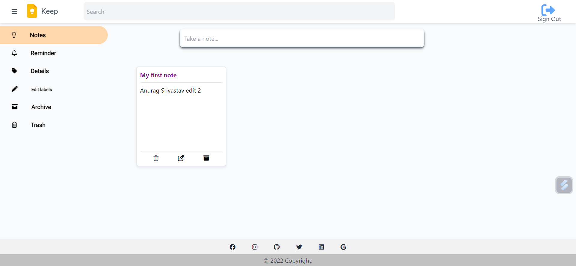 GitHub - anurag-327/Google-Keep-Notes: A minimal Full Stack clone of ...