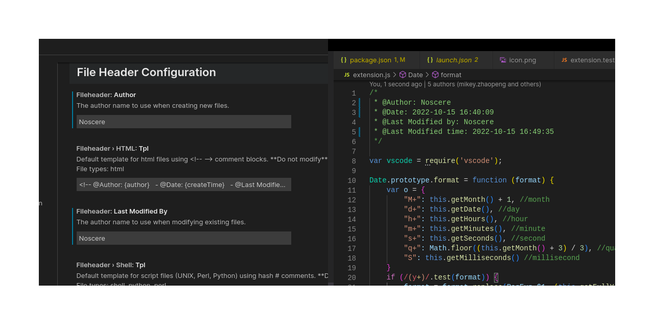 GitHub - Nos78/file-header-comments: vscode-fileheader