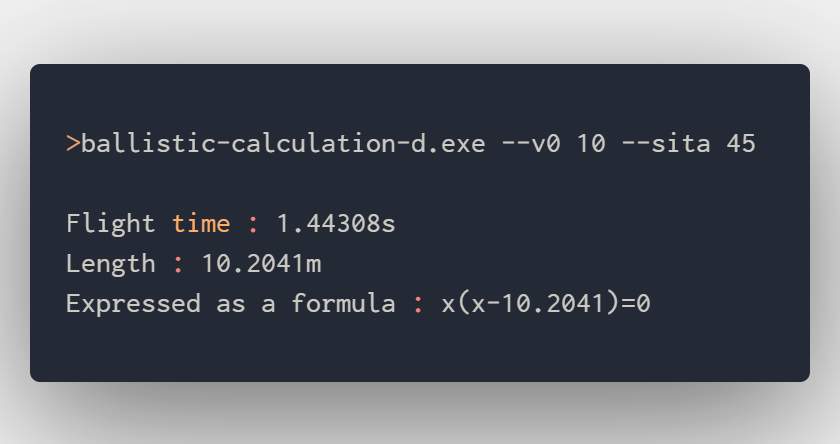 GitHub - PenguinCabinet/Ballistic-Calculation-D: A command line tool to ...
