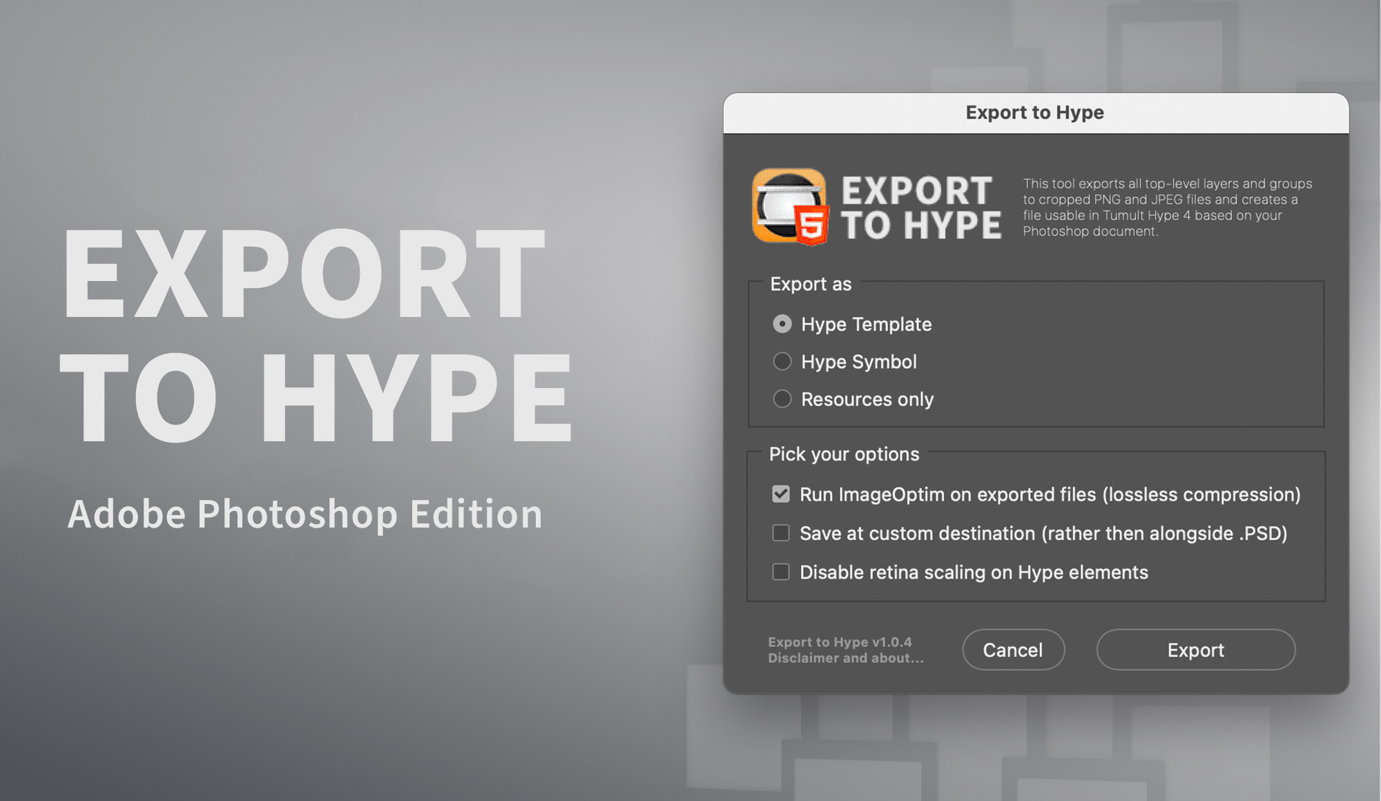 Releases Worldoptimizer Export To Hype Photoshop GitHub