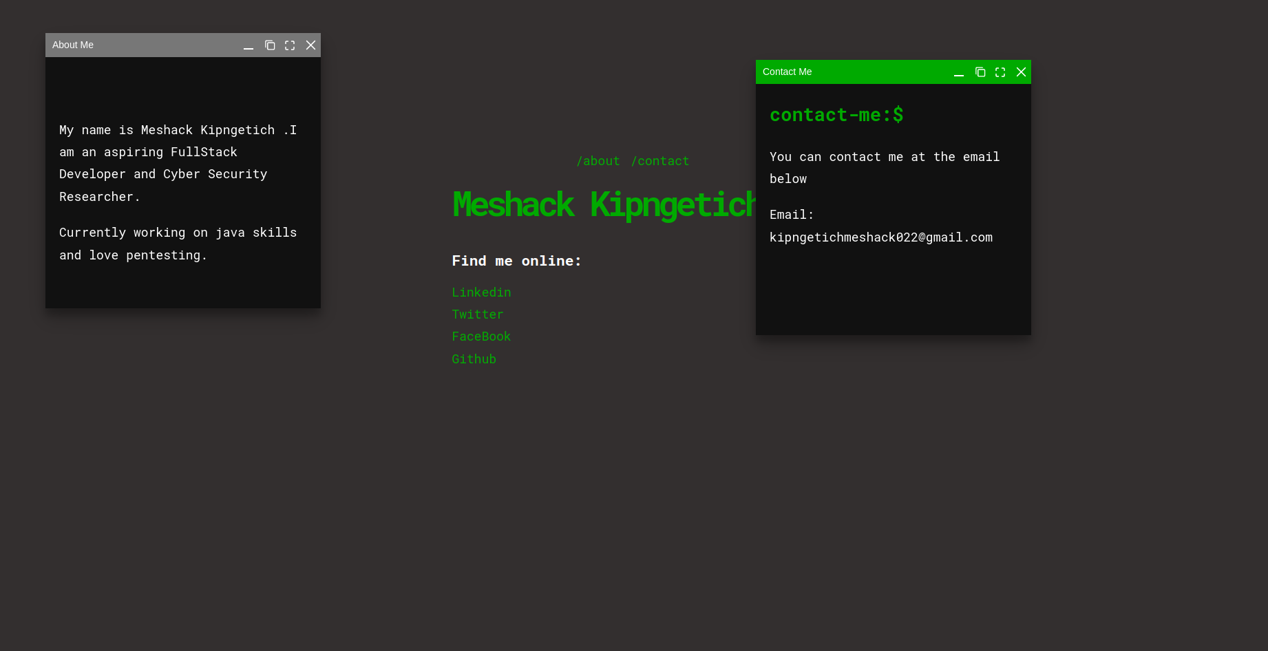 GitHub - meshack-ai/Terminalportfolio: portfolio in terminal format GitHub - meshack-ai/Terminalportfolio: portfolio in terminal format