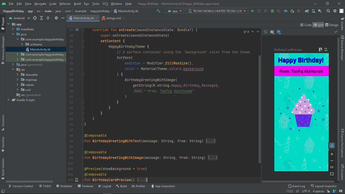 GitHub - taotechs/HappyBirthdayApp