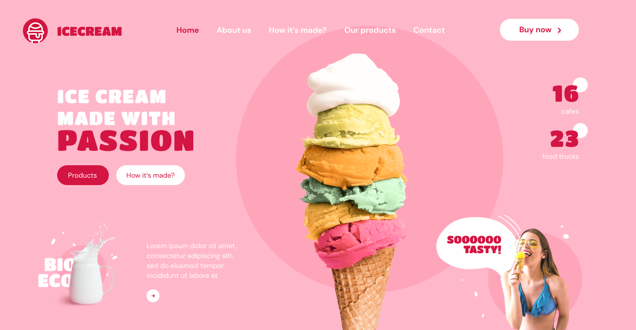 GitHub - nataliiasmirnova/IceCream: Study project: IceCream. Responsive landing developed using ...