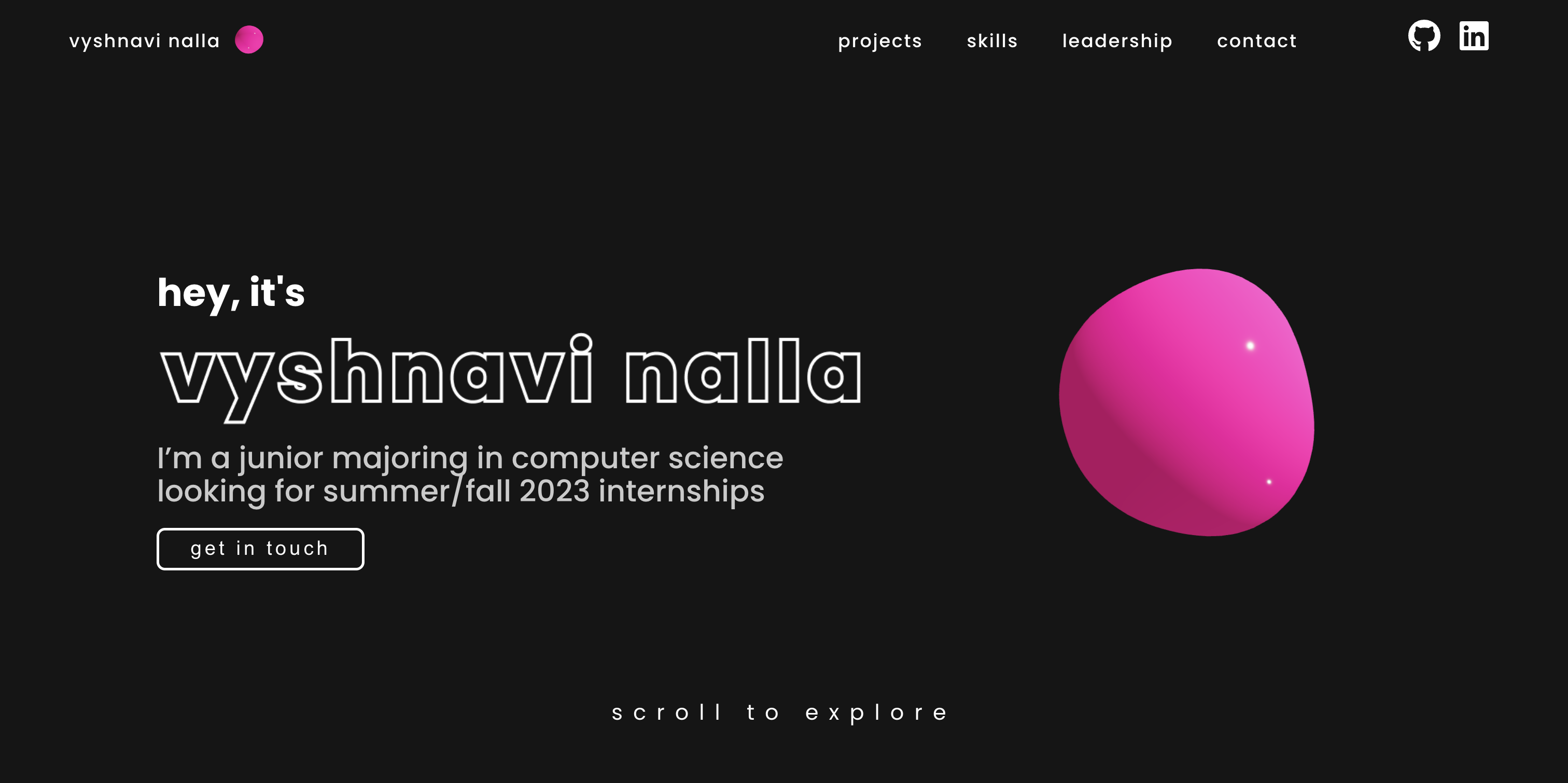 Github Vaishunall Old Website