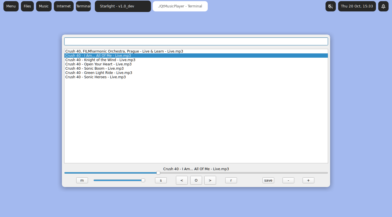 GitHub - frothjet/starlight: 🌠 Music Player made with Qt5 (fork of MPQt5)