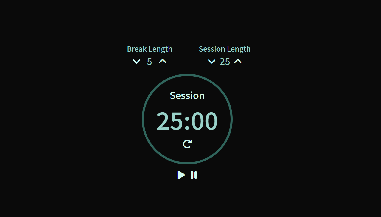 GitHub - chloeharris1/25-5-Clock: Pomodoro Timer app built with React