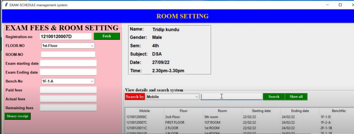GitHub - TRIDIP220/Exam-Schedule-management-attendence-System: Exam ...