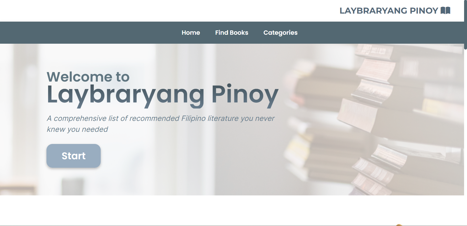 GitHub - czarinacuarez/BookRecommendationsWebsite: FINAL Front-end Group Project in USERDES