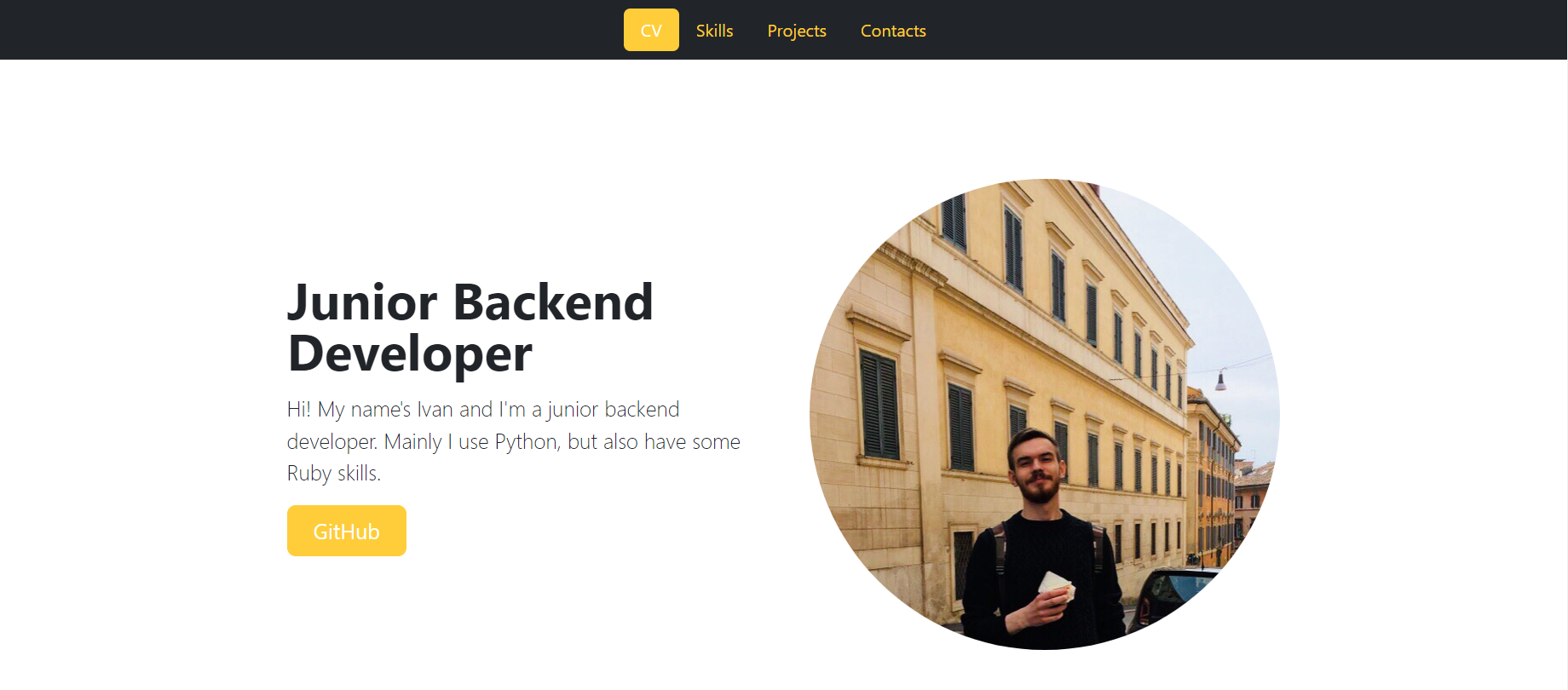 GitHub - iamintfriend/portfolio_landing: Portfolio landing page written on Ruby on Rails and ...