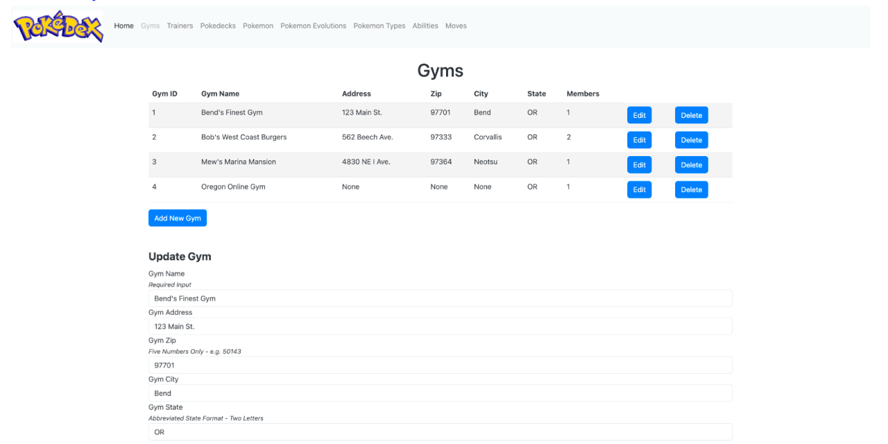 GitHub - PatCook123/PokemonDB