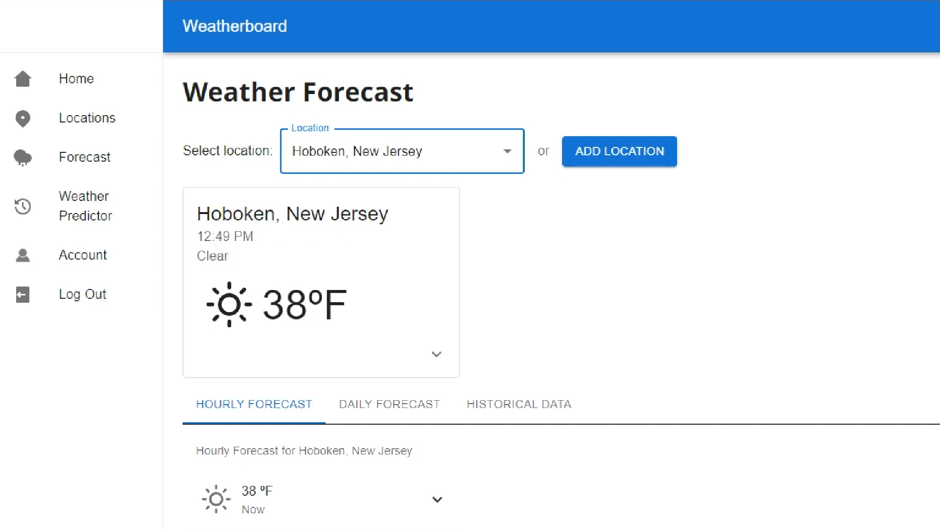 GitHub - patrickjuliano/weatherboard: Weatherboard is a web application ...