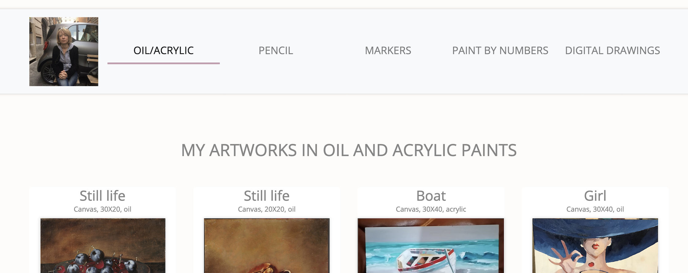 GitHub - IrinaZhuravleva/my-pictures-in-english: Adaptive website. Presents the gallery with my ...