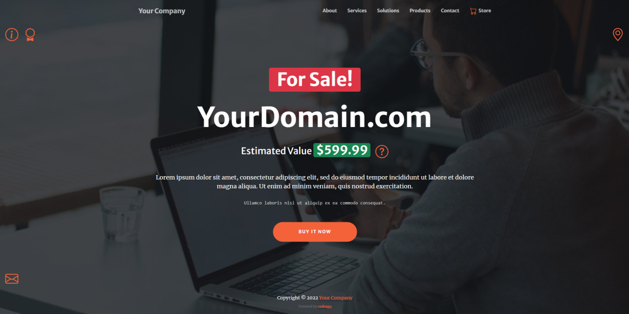 GitHub - codexgq/domain-for-sale-free-theme: Domain For Sale Free Theme is SEO friendly and easy ...