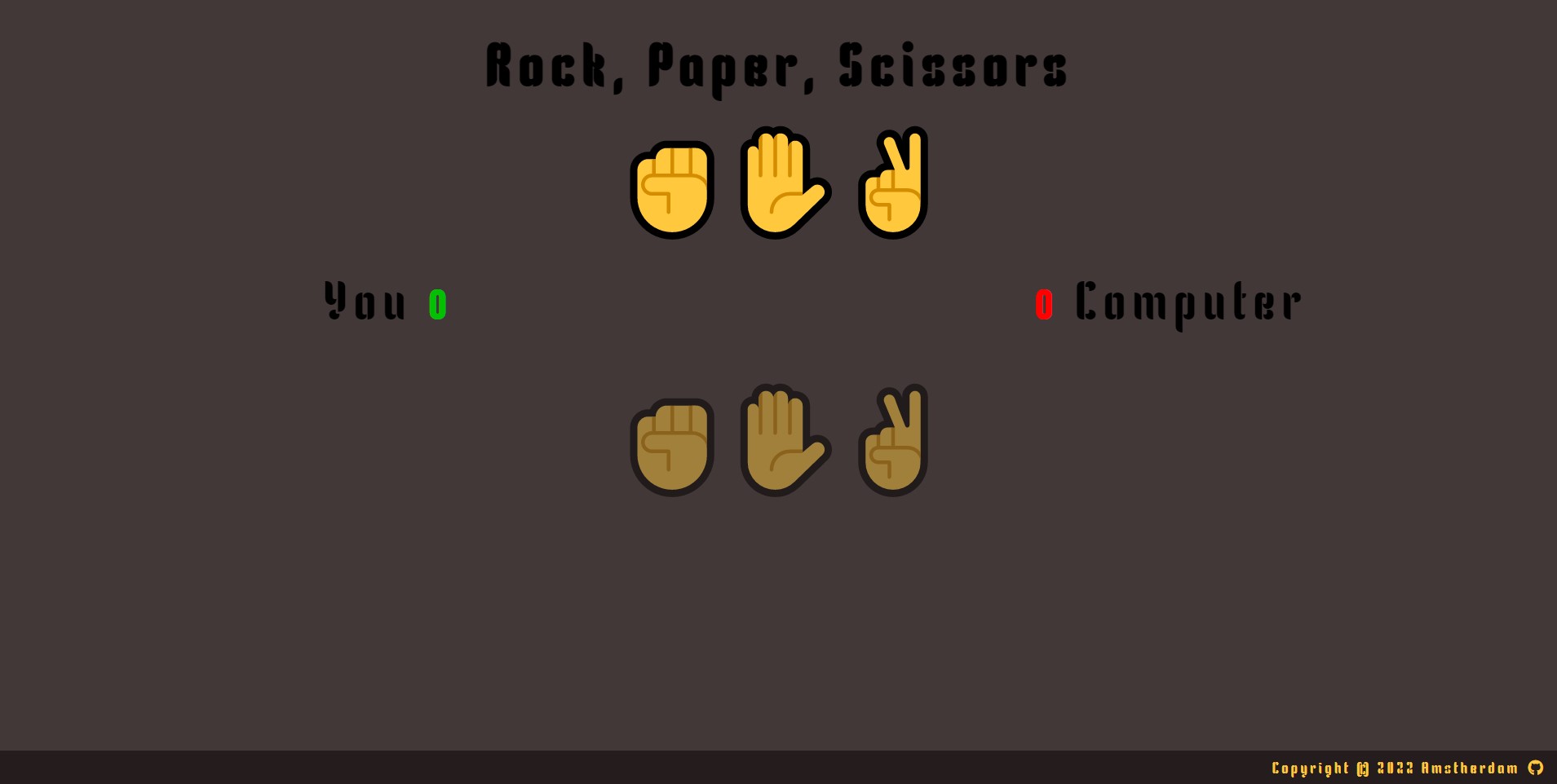 GitHub - Amstherdam/rock-paper-scissors: Project Rock Paper Scissors