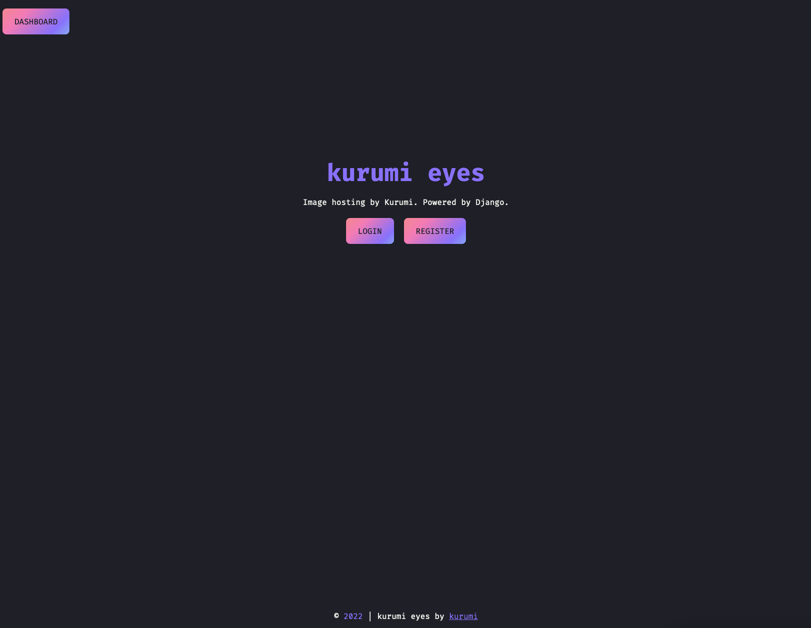 GitHub - kurumi-app/kurumi-eyes: Image hosting service built with Django.
