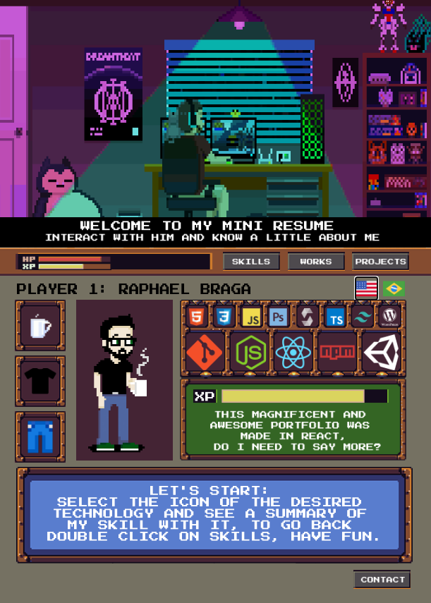 GitHub - rbragadev/interactive-resume-react