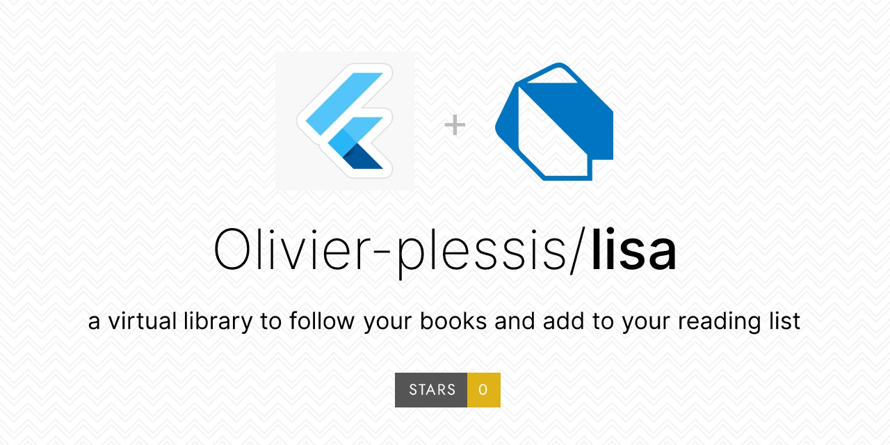 GitHub - Olivier-plessis/lisa: a virtual library to follow your books and add to your reading list