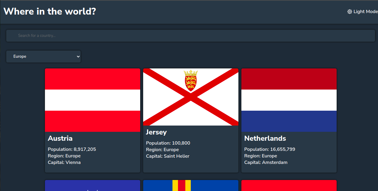Github Andrew4779restcountries Api