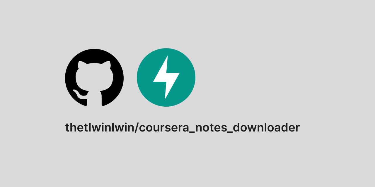 GitHub - thetlwinlwin/coursera_notes_downloader