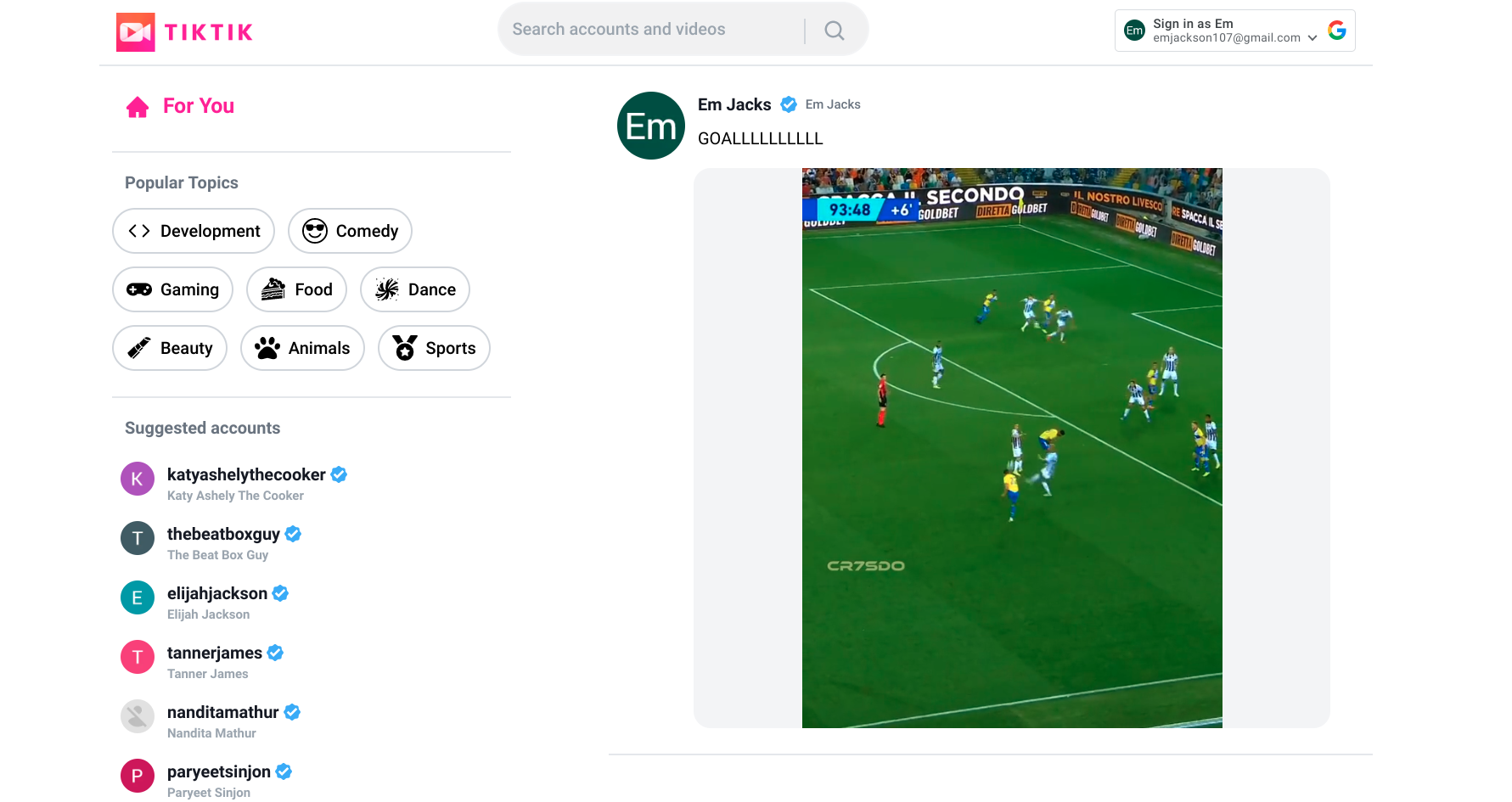 GitHub - Emmanuel-Jackson/tiktok-app-clone