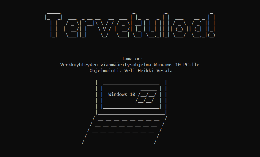 Github Heikkigithub Troubleshooting Win10 Network Verkkoyhteyden