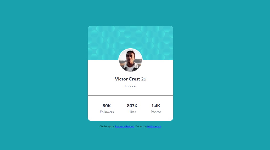 GitHub - Hellenmarie/Profile-card-component