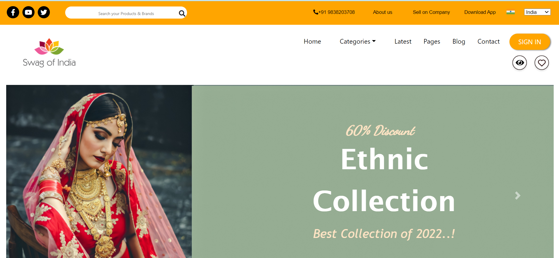 GitHub - ManotejPatlolla/Swag_Of_India: An E-commerce site