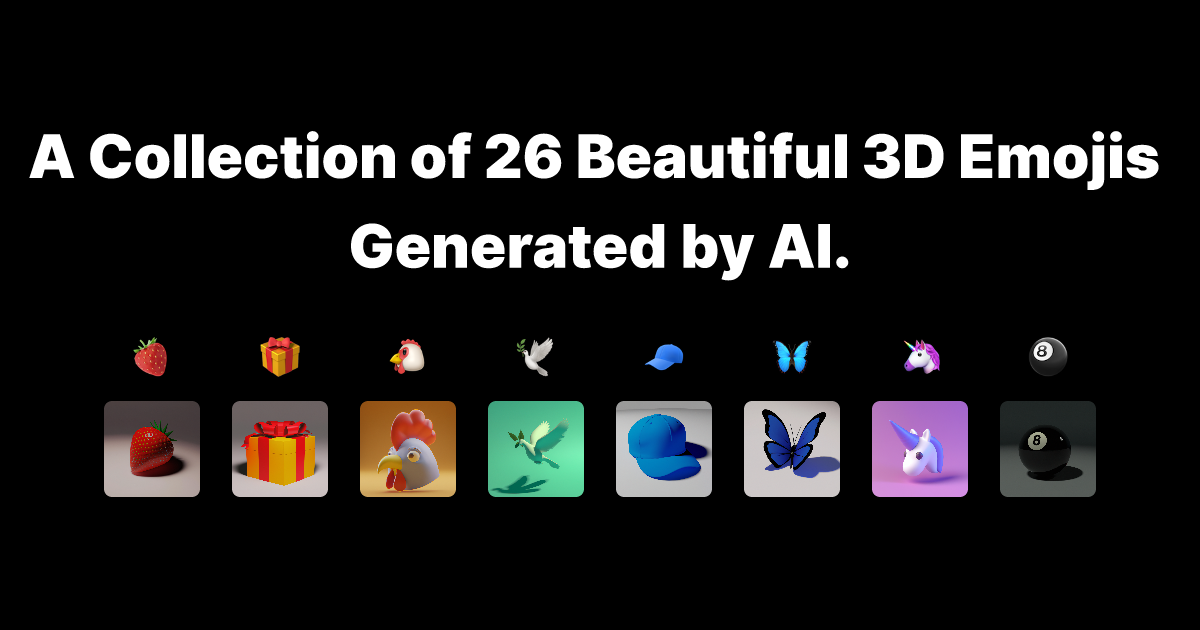 GitHub - rayst-inc/emojis: A Collection of Beautiful 3D Emojis Generated by AI.