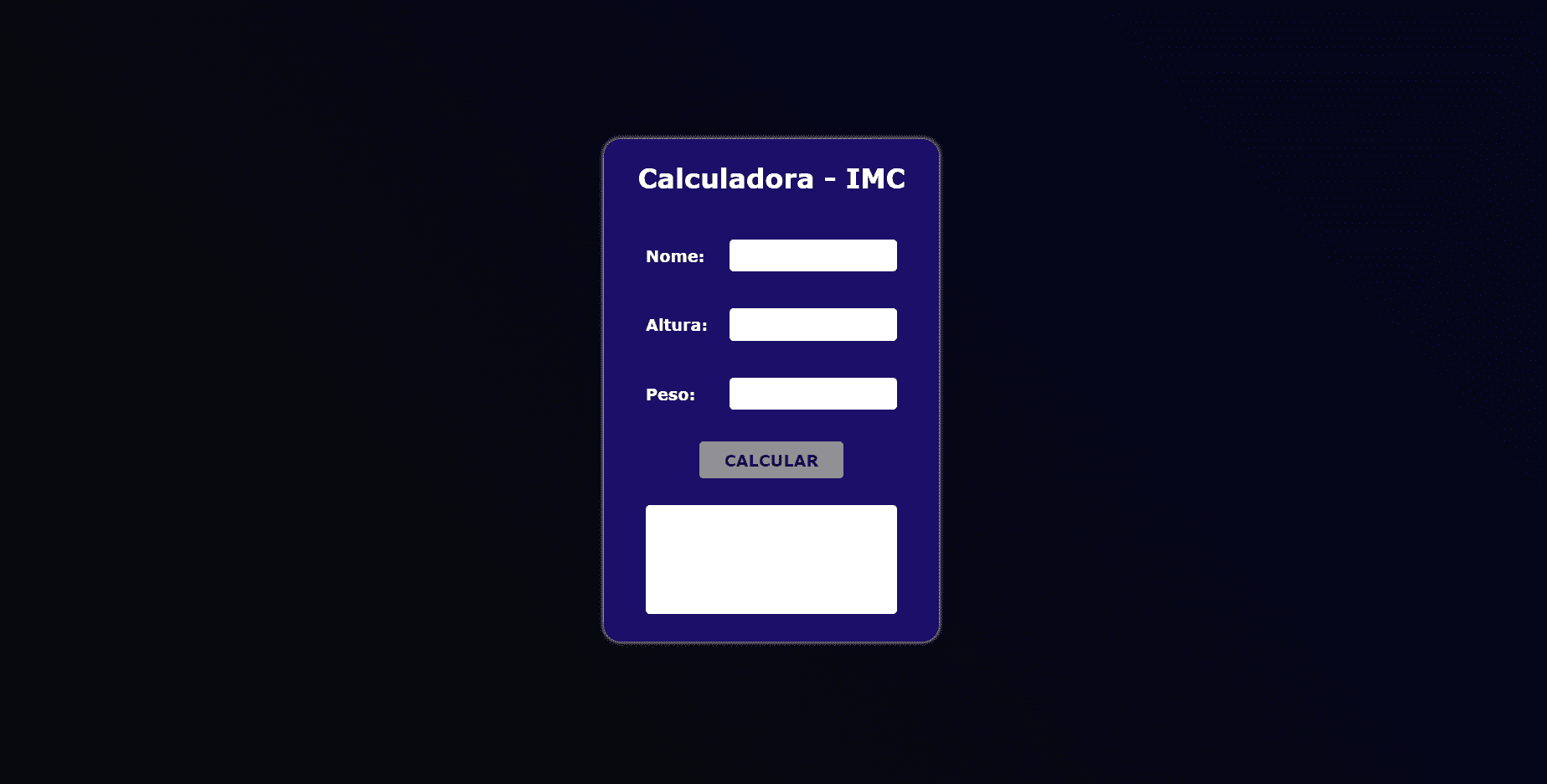 GitHub - lobernardo/ProjetosJavaScript-IMC: Calculador de IMC