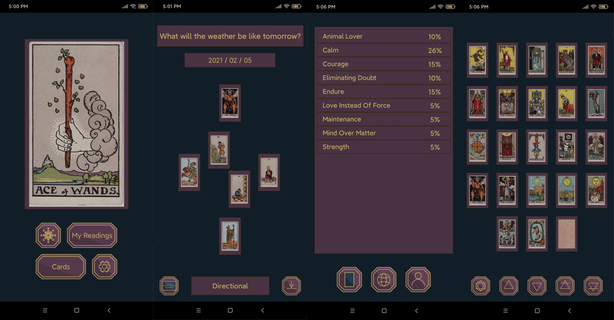 GitHub - LacChe/Tarot-Logger: Use this app to keep track of your tarot readings. Images are of ...