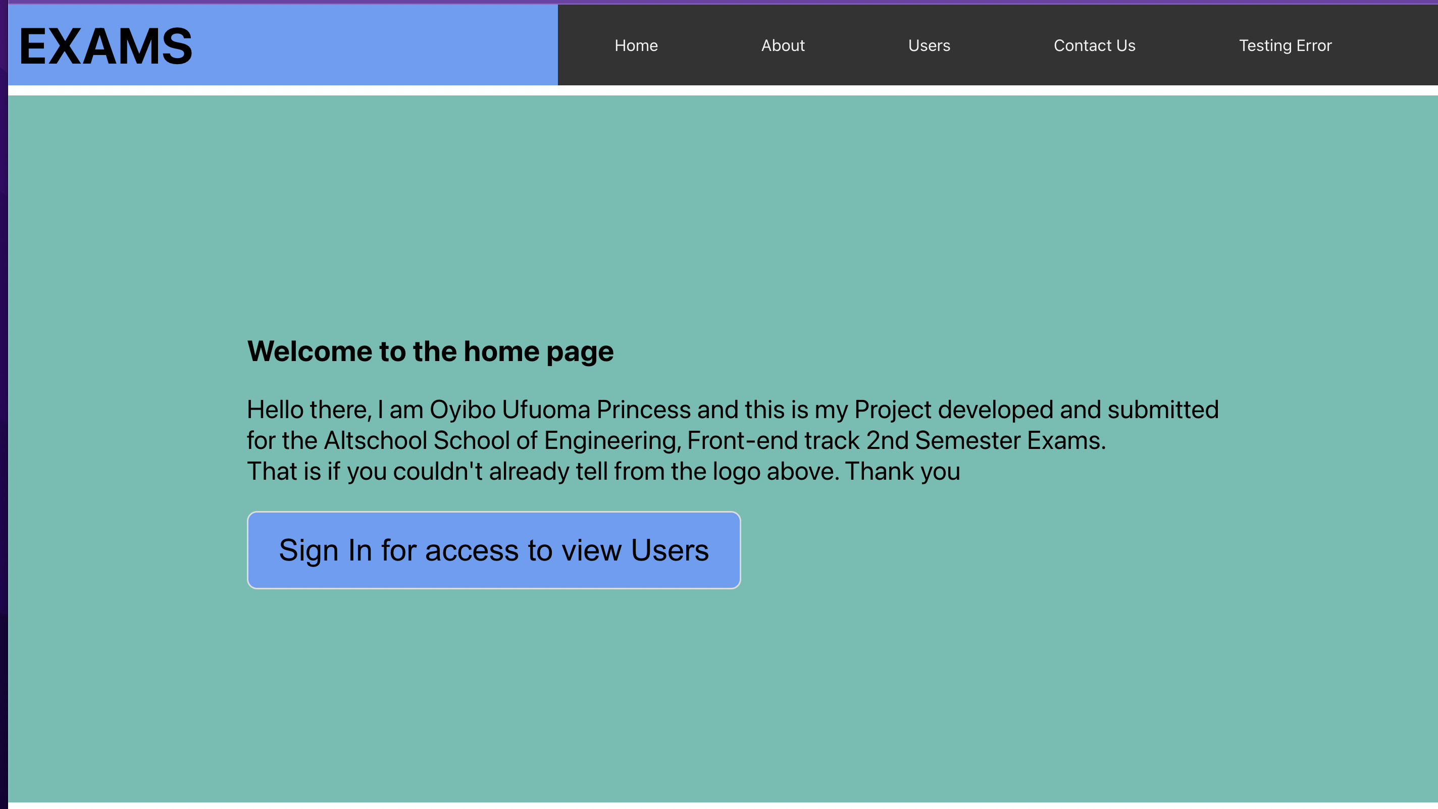 GitHub - J-Princess/Exam-Project: 2nd Semester exam project- Altschool