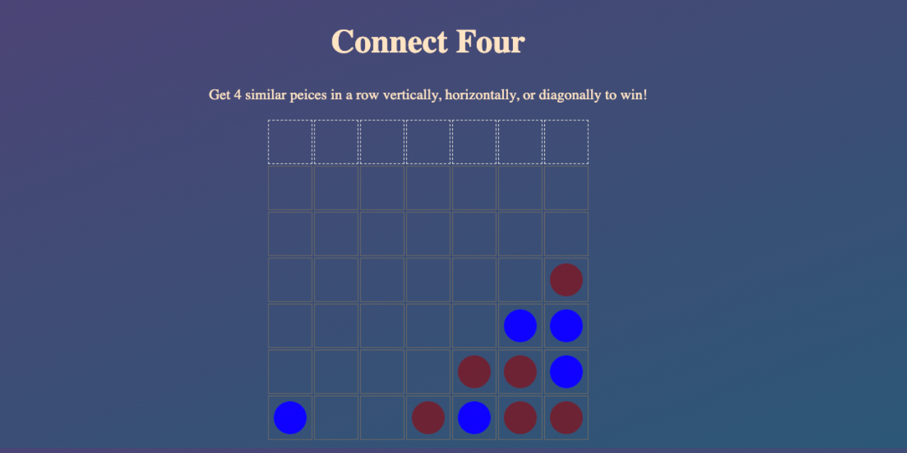 GitHub - humzahnasir/Connect-Four-OO