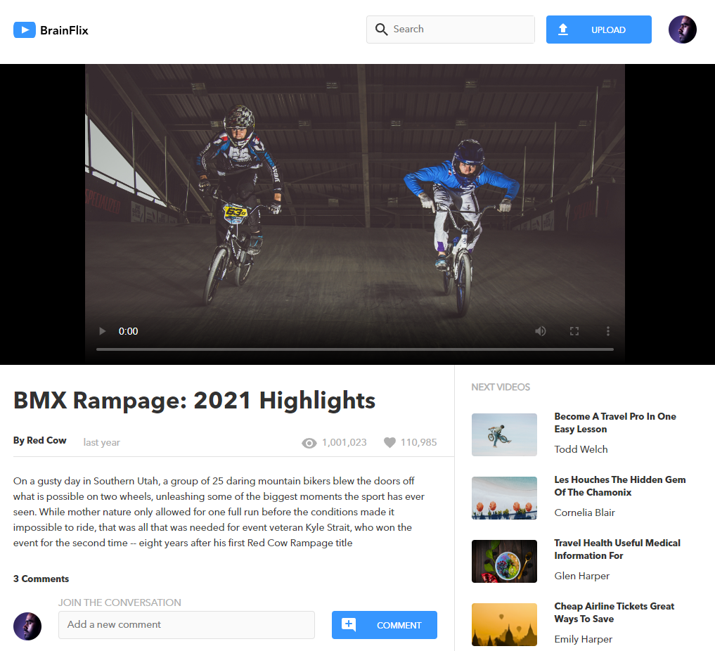 GitHub - victorarabi/BrainFlix-Portfolio: This is the final solo project for BrainStation ...